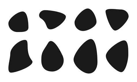 Blob Shapes Vector Set Random Blotch Inkblot Organic Abstract Simple
