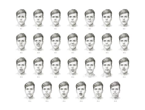 Facial Action Coding System Full Expressions On Behance