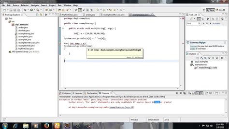 syntax error for each statements are only available if source level