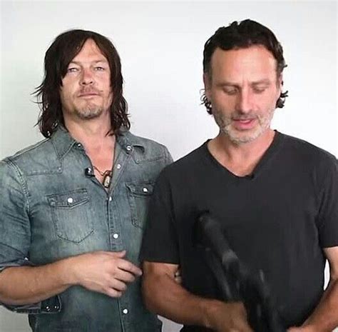 Norman Reedus And Andrew Lincoln Daryl And Rick Walking Dead Cast