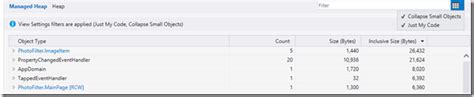 diagnosing memory issues with the new memory usage tool in