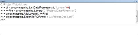 getting started with arcpy mapping tutorial—help documentation