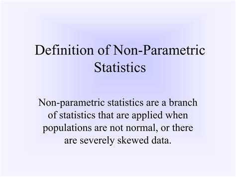 Ppt Non Parametric Powerpoint Presentation Free Download Id 337400