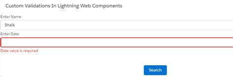 salesforce code crack handle custom validations in lightning web