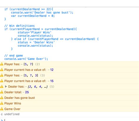 blackjack part 2 javascript geek tech stuff