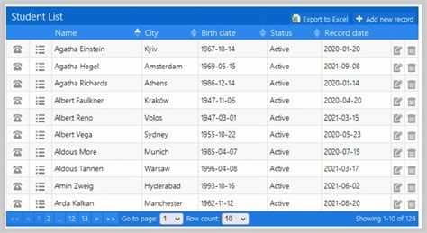 best free and open source javascript table libraries