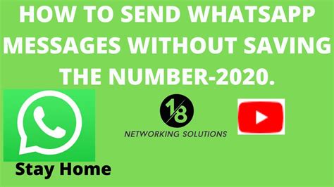 How To Send Whatsapp Messages Without Saving The Number Youtube