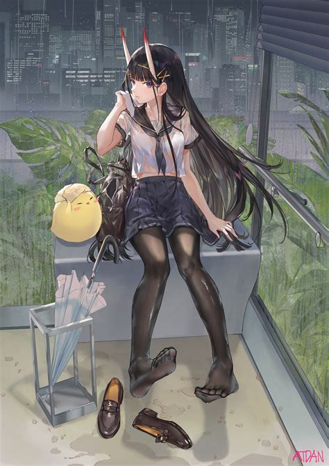 Safebooru 1girl Atdan Azur Lane Bag Black Footwear Black Hair Black