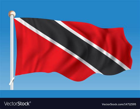 Flag Of Trinidad And Tobago Royalty Free Vector Image