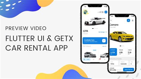 demo car rental app v2 0 flutter ui template by using getx youtube