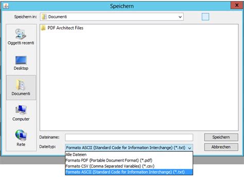 javascript html save as dialog with file type selection