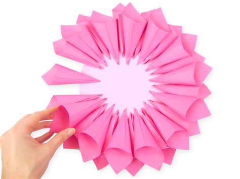 Step By Step Easy Giant Paper Dahlia Tutorial