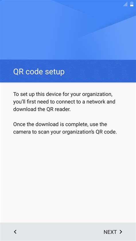 qr code activation for android enterprise device owner do mode