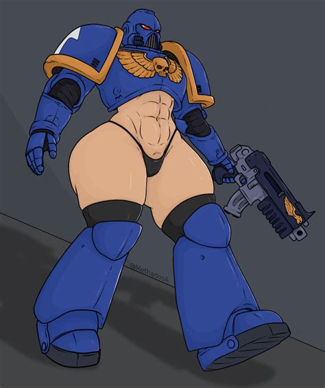 Rule 34 Abs Absurdres Adeptus Astartes Bolter Bottomless Female Space