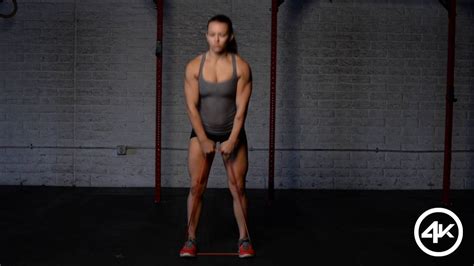 Banded Good Mornings Exercise From 4kor Fitness Youtube