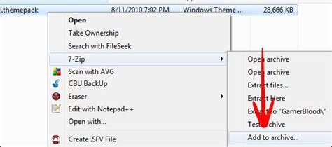 how to split large files with 7zip