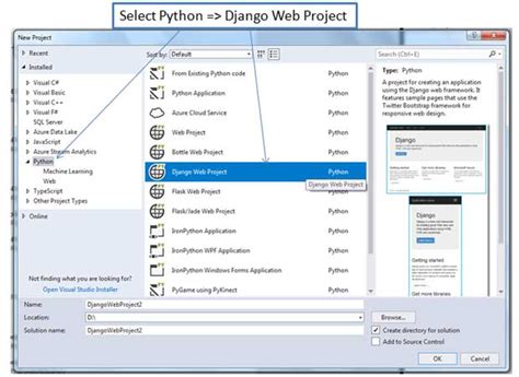 django framework in python web application building example