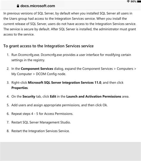 cannot connect to ssis via ssms connection sql server sql