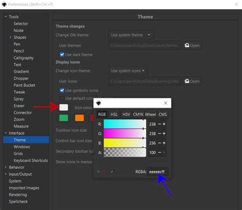 Inkscape 1 0 Dark Theme Set Up Davies Media Design