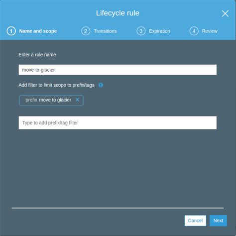uploading files to s3 glacier with amazon s3 lifecycle rules