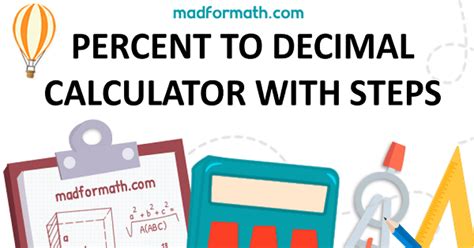 Percent To Decimal Calculator With Steps