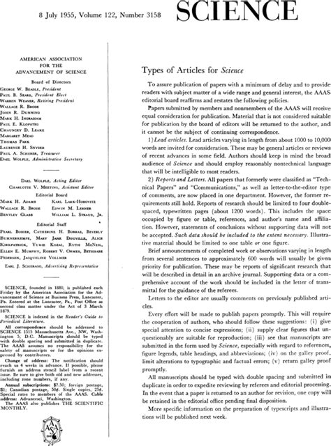 Types Of Articles For Science Science