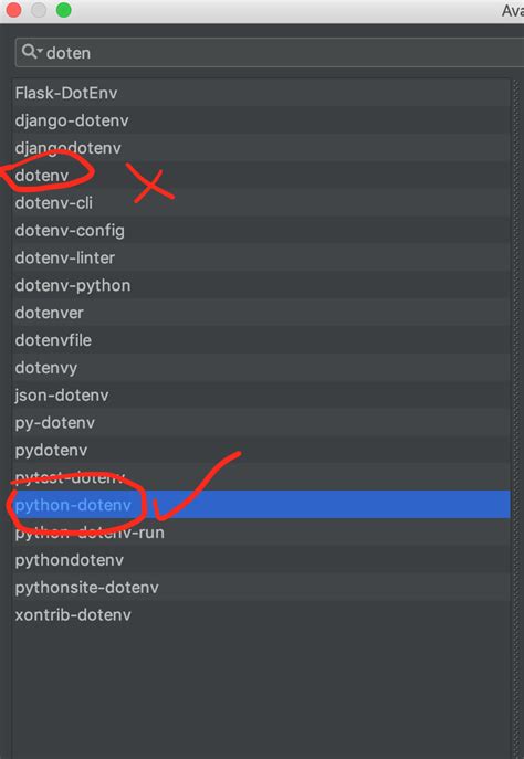 python how do i solve error dotenv installation error