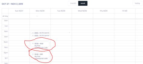 javascript fullcalendar js styling issue on timegrid
