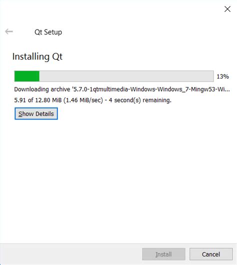 getting started with qt and qt creator on windows ics