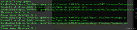 opkg update 失败 opkg update 出错 csdn博客