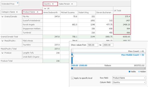 filter by summaries winforms controls devexpress documentation