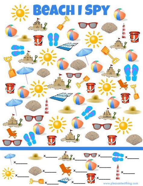 I Spy Printable Games