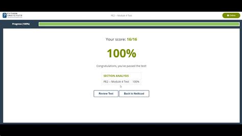 cisco python essentials 2 module 4 test answers pcap 💯 correct