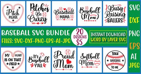 Baseball Svg Bundle Bundle · Creative Fabrica