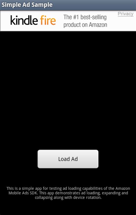 mobile ads sample apps mobile ads