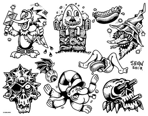 Free Printable Tattoo Flash Sheets