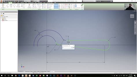 autodesk inventor sketching constraining c wrench youtube