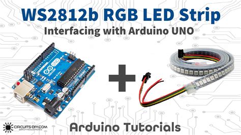 how to interface ws2812b addressable rgb led strip with arduino uno