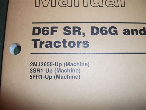 Cat Caterpillar D6f Sr D6g Crawler Tractor Dozer Operation