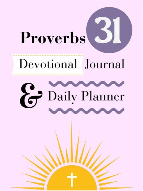 Proverbs 31 Devotional Journal And Daily Planner Daily Productivity