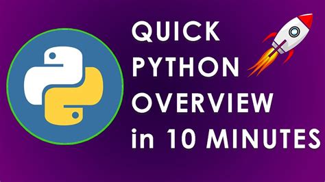 python tutorial for beginners quick crash course youtube