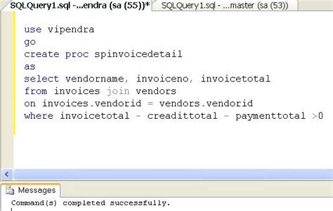 an introduction of stored procedure in sql