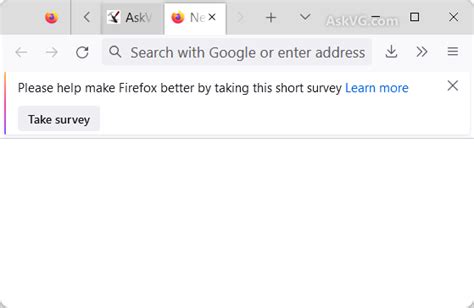 [tip] Disable “please Help Make Firefox Better By Taking This Short