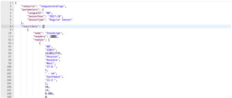 ios nba stats json parsing swift stack overflow