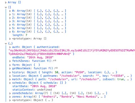 javascript console output does not show number of elements of array