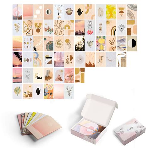 Buy Boho Travel Aesthetic Collage Kit For Wall 4x6 60 Set Photos For