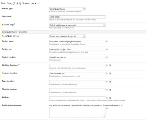 unable to push the teamcity built code into sonarqube stack