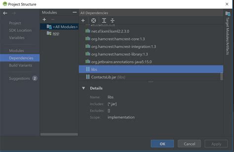 how to include a java library in an android project