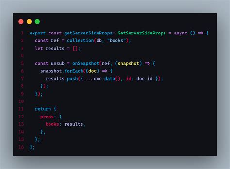 reactjs onsnapshot firebase getserversideprops stack overflow