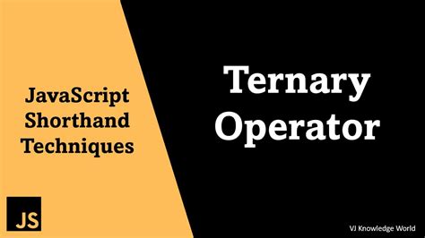 7 ternary operator javascript shorthand techniques youtube